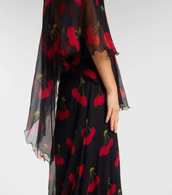Valentino Garavani Creponne Chiffon Gown