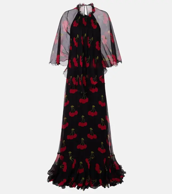 Valentino Garavani Creponne Chiffon Gown