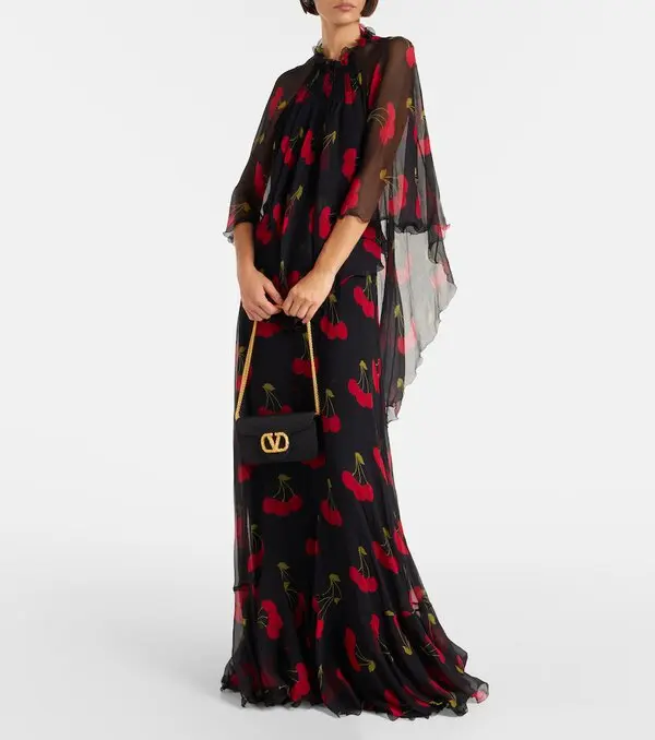 Valentino Garavani Creponne Chiffon Gown
