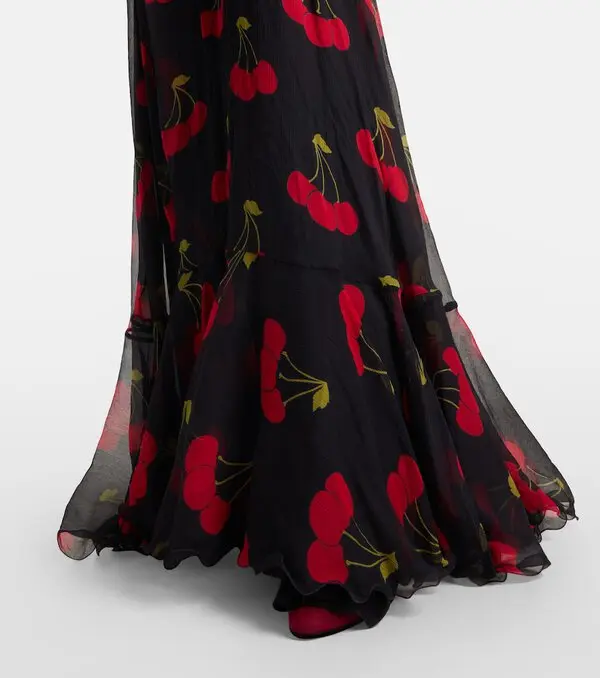 Valentino Garavani Creponne Chiffon Gown