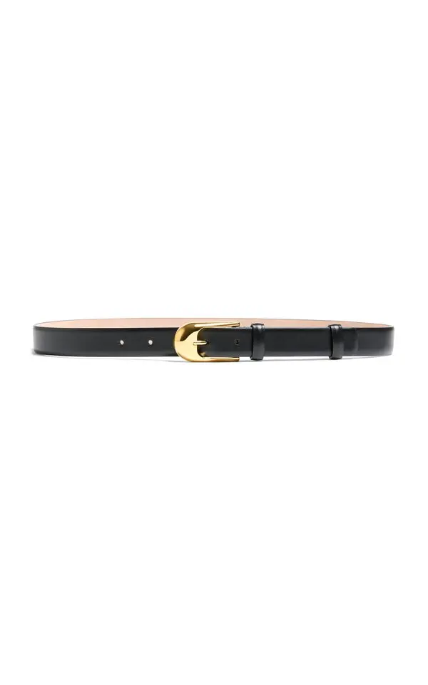 Khaite Dome Leather Belt - Black
