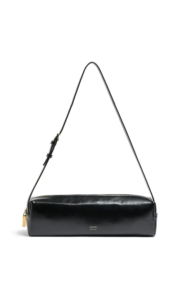 Khaite Kye Leather Shoulder Bag - Black