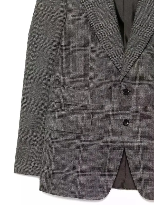TOM FORD Checked Single-breasted Suit - Grey