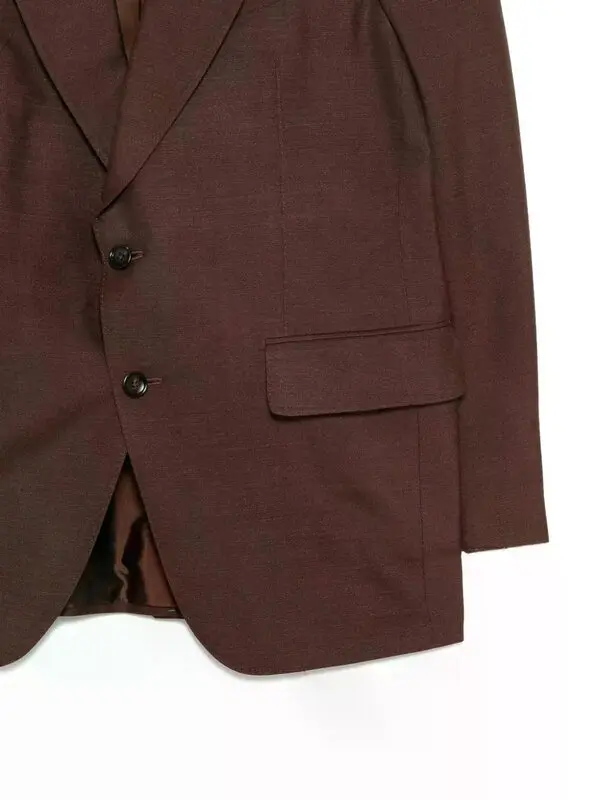 TOM FORD Silk Single-breasted Suit - Brown
