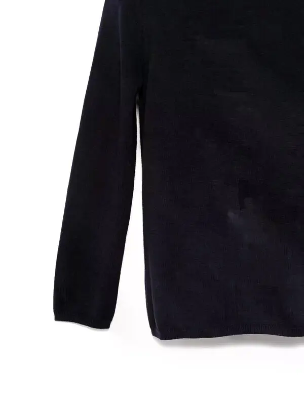 Comme Des Garçons Exaggerated-shoulder Wool Jumper - Blue
