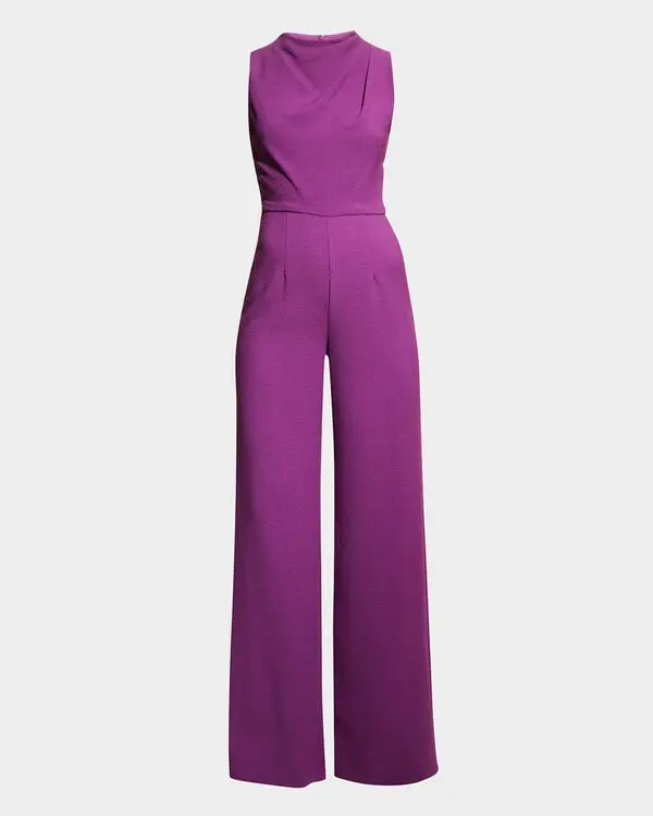Black Halo Corrine High-neck Jumpsuit - Hyacinth