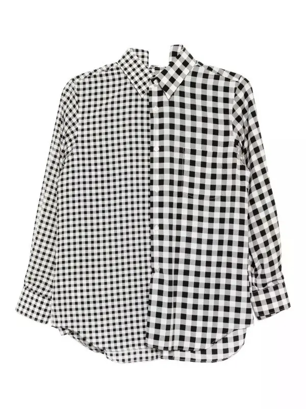 Comme Des Garçons Layered Plaid Shirt