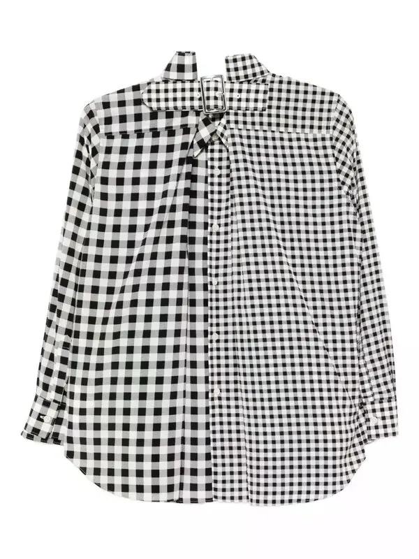 Comme Des Garçons Layered Plaid Shirt