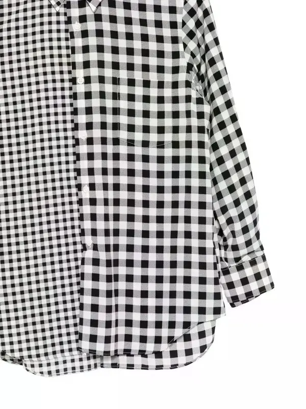 Comme Des Garçons Layered Plaid Shirt