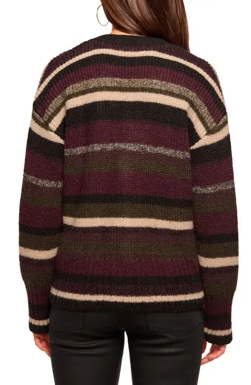 Ramy Brook Caroline Stripe Cardigan - Deep Olive Stripe
