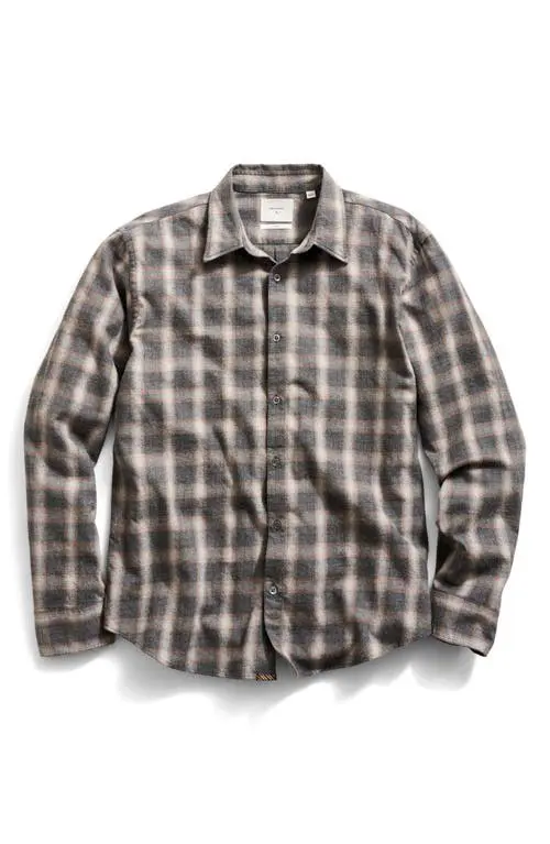 Billy Reid Mélange Plaid Button-up Shirt
