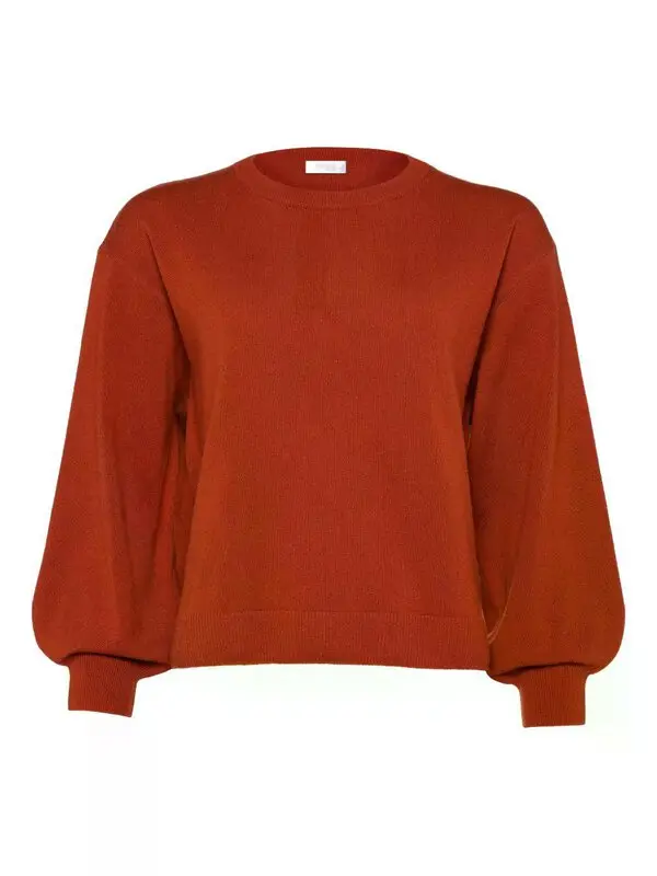 ERES Bishop-sleeve Sweater - Brown