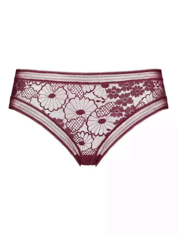 ERES Miellée Floral-lace Briefs - Purple