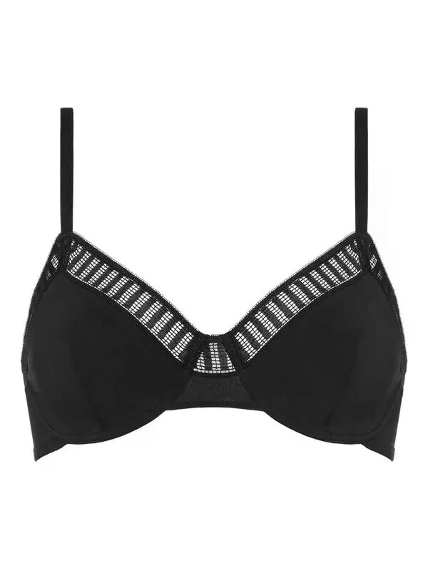 ERES Paulette Graph Lace Full-cup Bra - Black