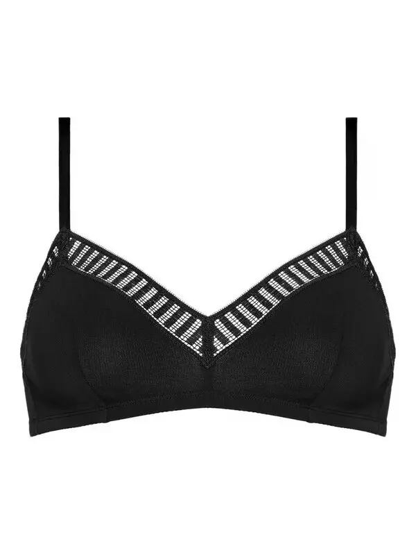 ERES Madeleine Graph Wireless Triangle Bra - Black