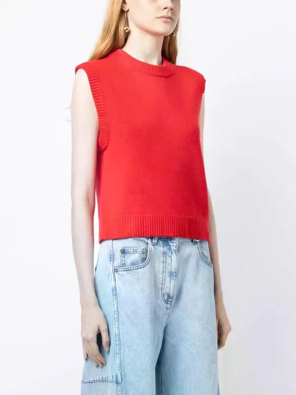 Tibi Distressed Lambswool Vest