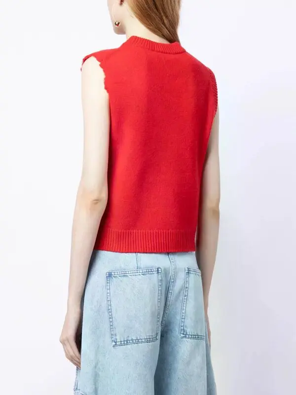 Tibi Distressed Lambswool Vest