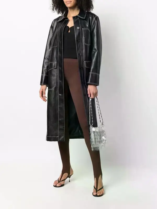 ANDREĀDAMO Open-toe Ribbed Leggings