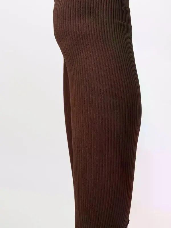 ANDREĀDAMO Open-toe Ribbed Leggings