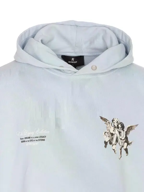REPRESENT Legacy Cherubs Printed Cotton Hoodie