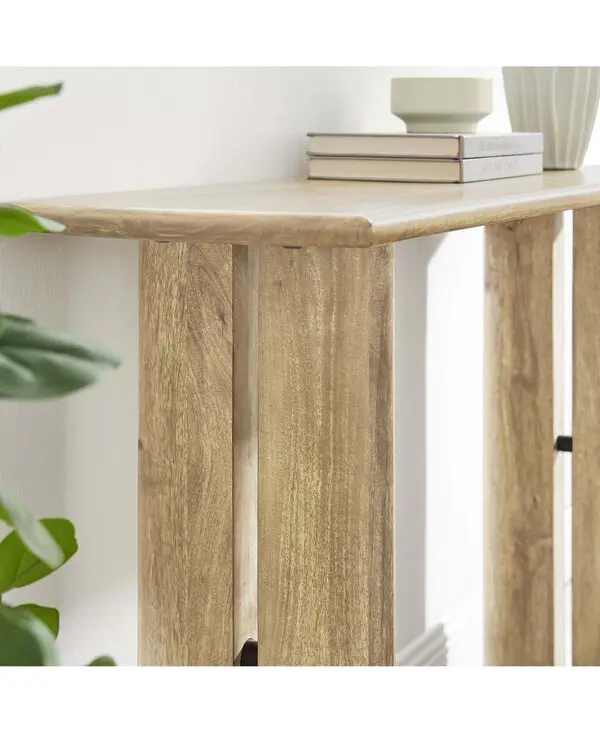 MODWAY Amistad Wood Console Table - Oak