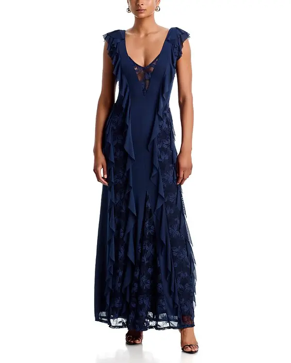 AFRM Trista Maxi Dress - Black Iris