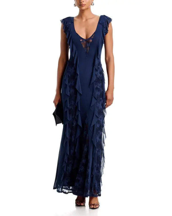 AFRM Trista Maxi Dress - Black Iris