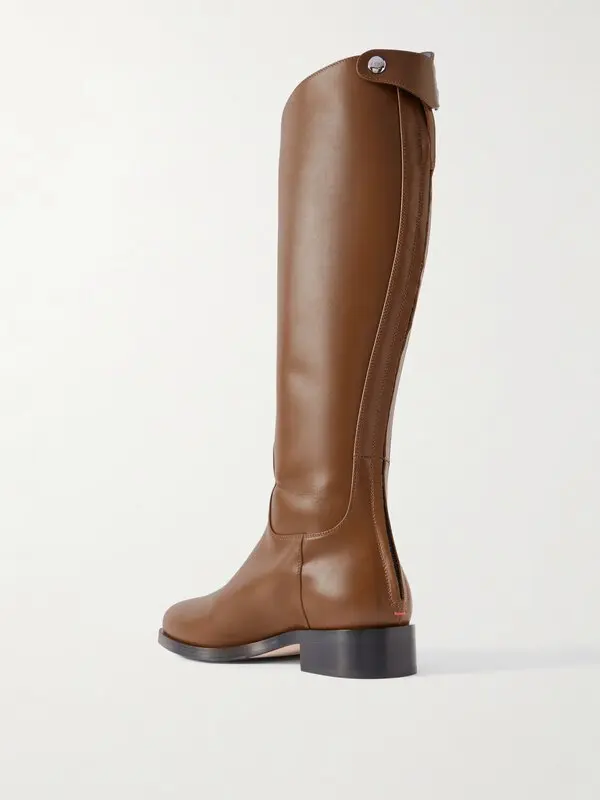 AeydĒ Hector Leather Knee Boots - Brown