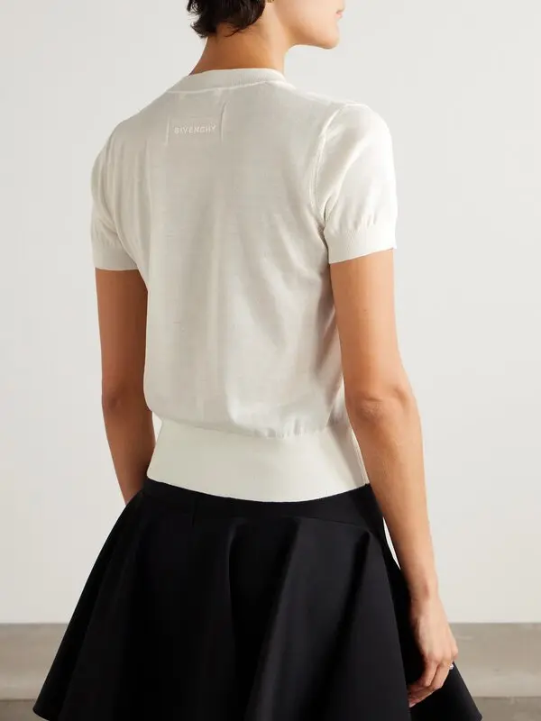 Givenchy Cashmere T-shirt - Neutrals