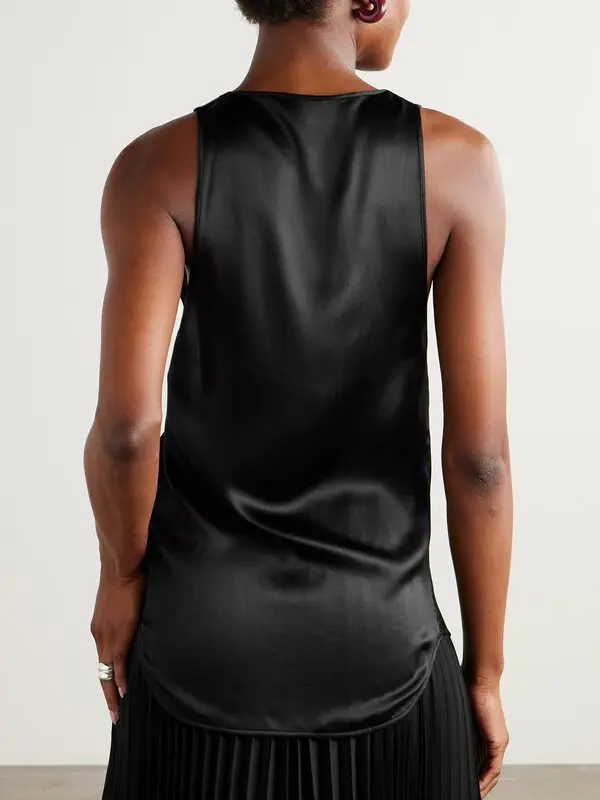 Wardrobe.NYC Silk-satin Tank