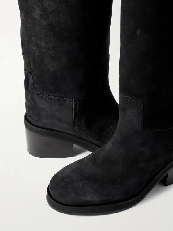 JIMMY CHOO Yasmin 70 Suede Knee Boots