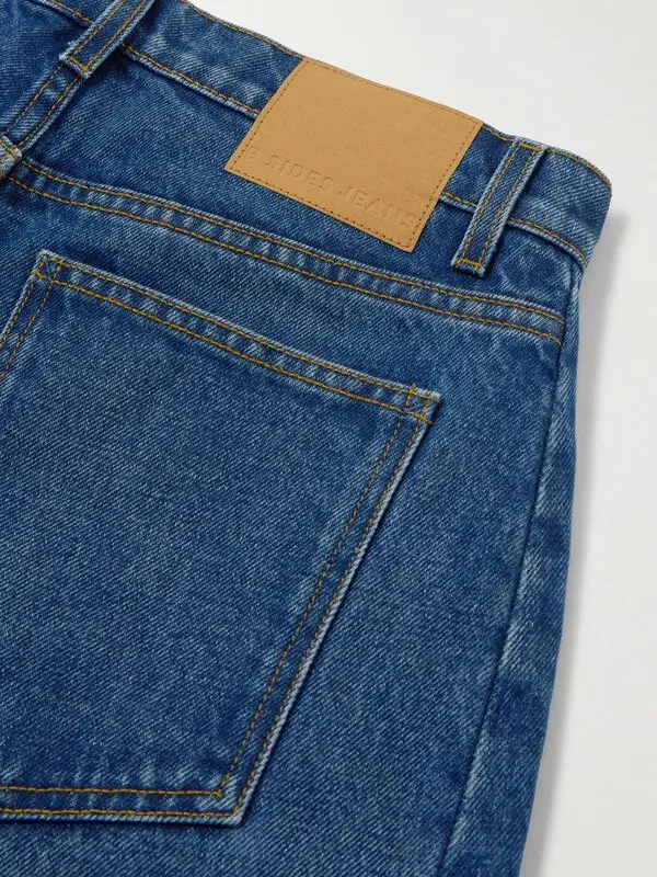 B Sides Relaxed Lasso Frayed Mid-rise Barrel-leg Jeans