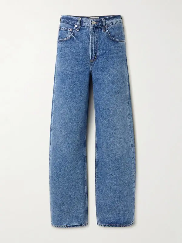 AGOLDE - Low Curve Mid-Rise Wide-Leg Jeans