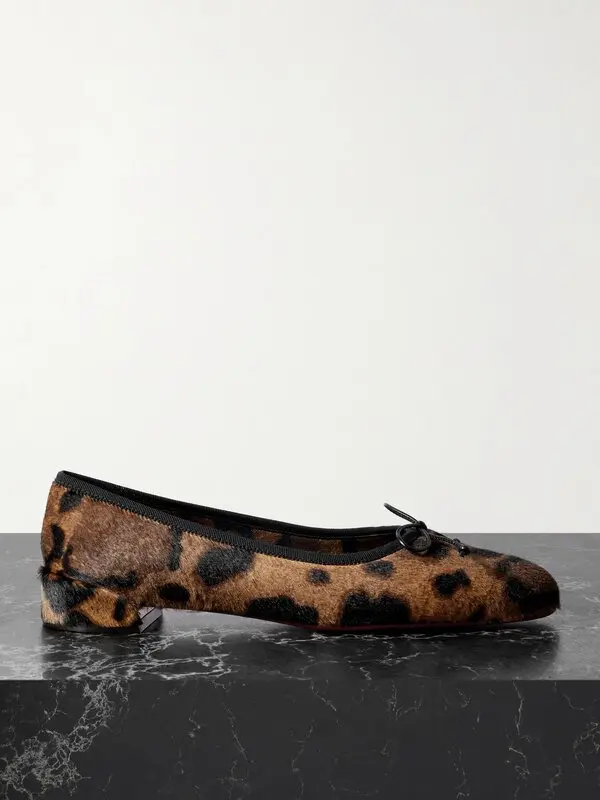CHRISTIAN LOUBOUTIN Sweetie Jane Leopard-print Ballet Flats - Animal Print