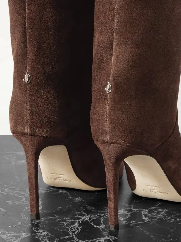 JIMMY CHOO Beren 85 Suede Boots