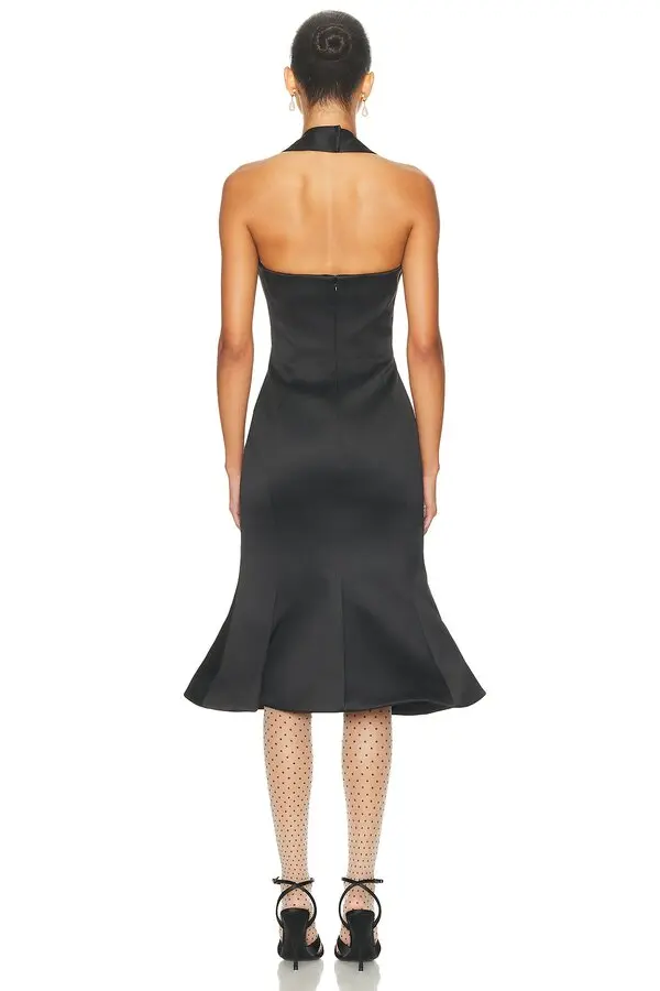 Marc Jacobs Sculpted Satin Halter Dress