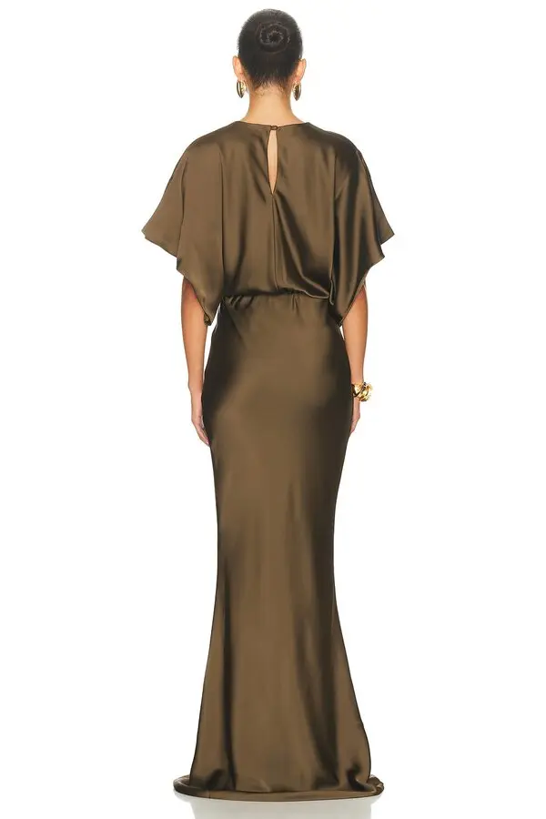 Norma Kamali Reverse Obie Gown - Bark