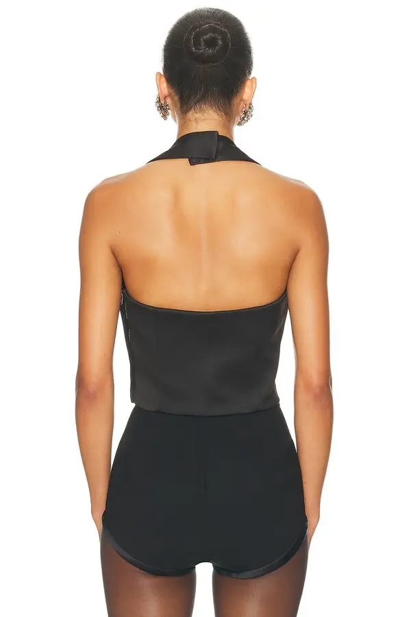Marc Jacobs Sculpted Satin Halter Top