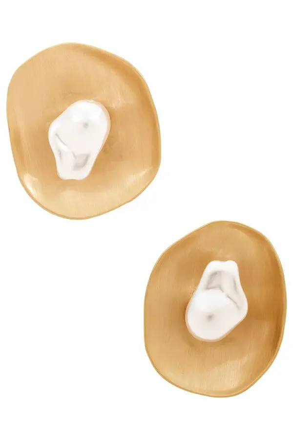 Cult Gaia Marzia Earrings - Brushed Brass