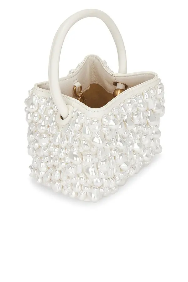 Cult Gaia Solene Top Handle Bag - Pearl