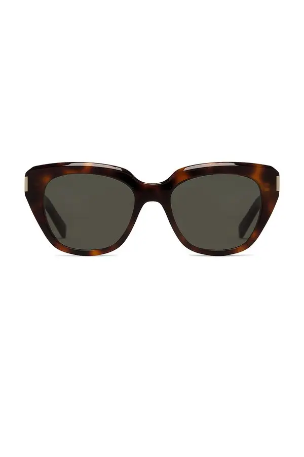 Saint Laurent Cat Eye Sunglasses - Havana & Grey