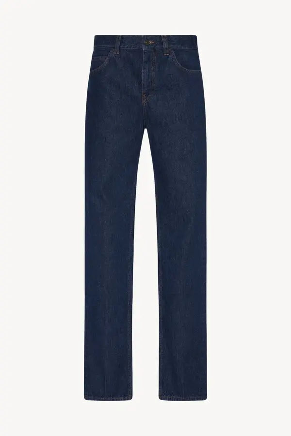 THE ROW Carlyl Jean In Cotton - Indigo