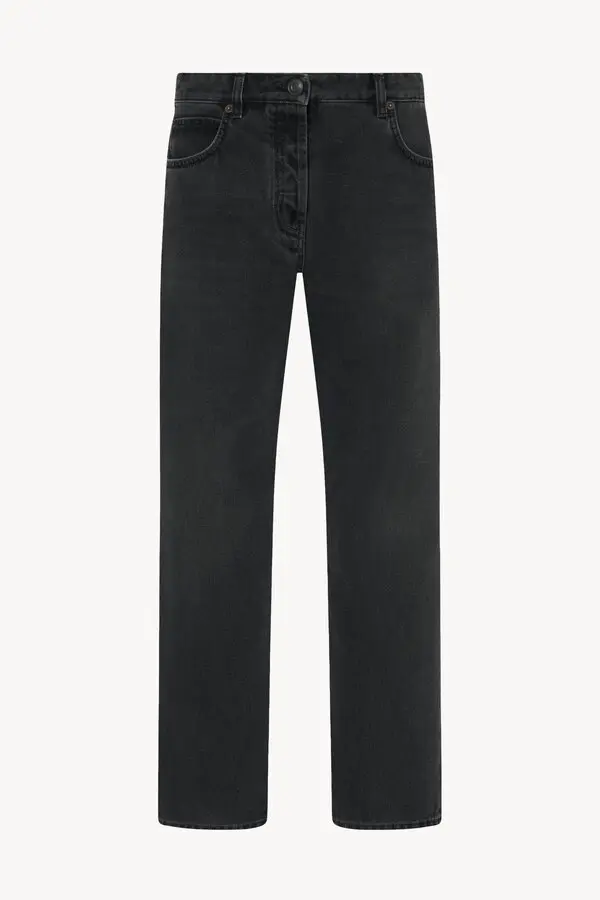 THE ROW Riaco Cotton Denim Jean - Faded Black