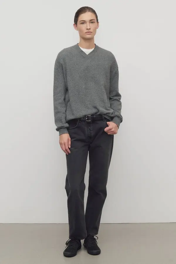 THE ROW Riaco Cotton Denim Jean - Faded Black