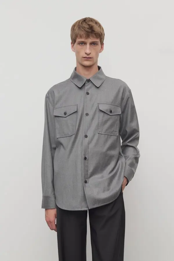 THE ROW Dashiell Shirt - Grey