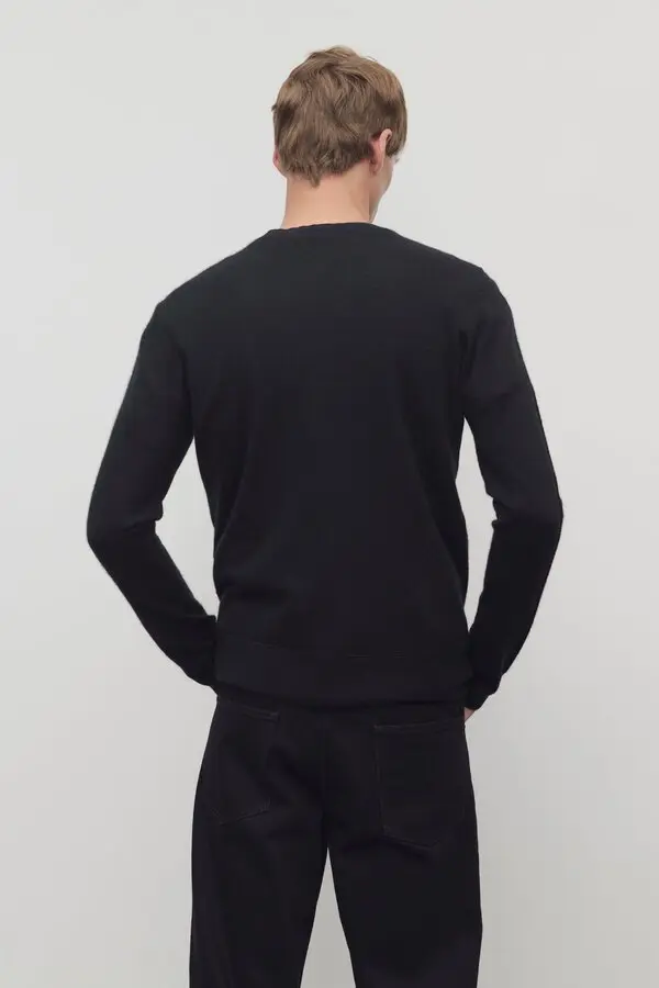 THE ROW Dioniso Cashmere Sweater - Black