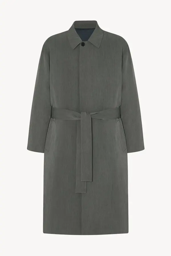 THE ROW Tarian Coat In Silk And Virgin Wool