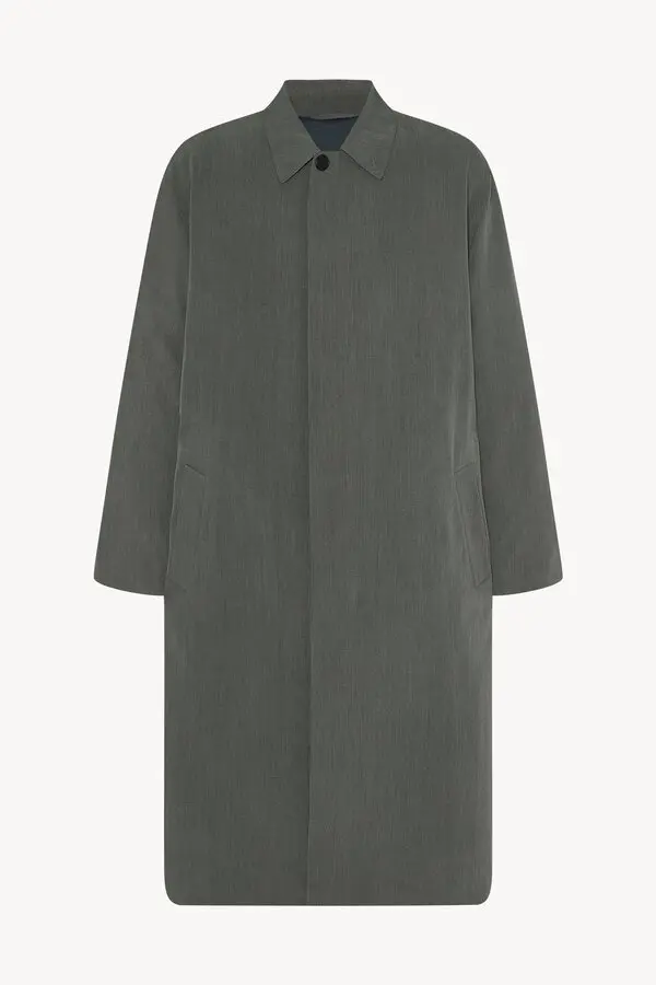 THE ROW Tarian Coat In Silk And Virgin Wool