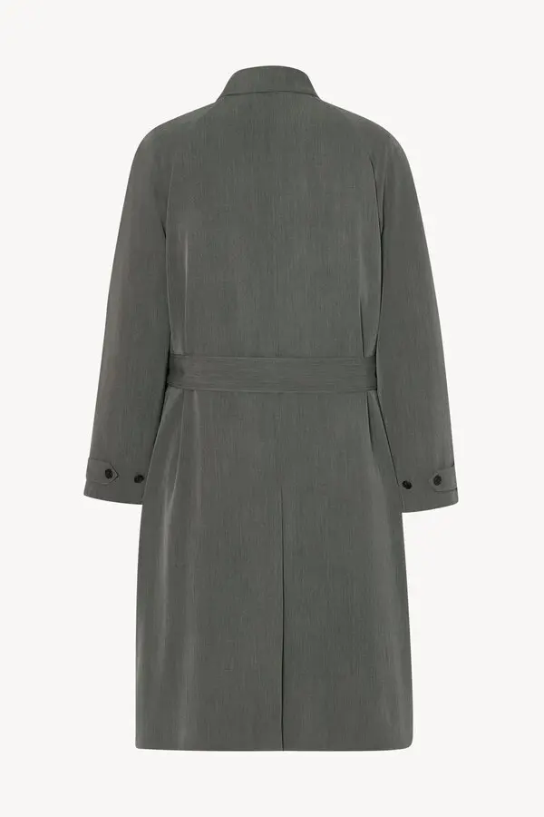 THE ROW Tarian Coat In Silk And Virgin Wool