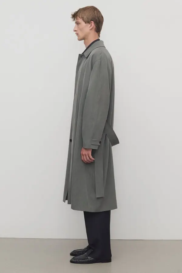THE ROW Tarian Coat In Silk And Virgin Wool